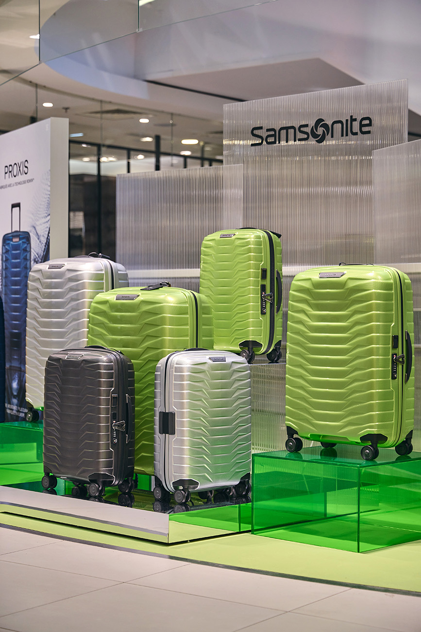 Projet Galeries Lafayette - SAMSONITE - Pop Up - Spice Circus